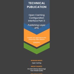 SVTA2028: Open Caching Configuration Interface: Part 1: Overview and Architecture - SVTA